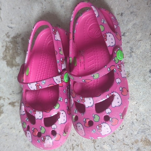 CROCS | Shoes | Crocs Hello Kitty Apples Shayna Mary Jane Rare Sanrio ...